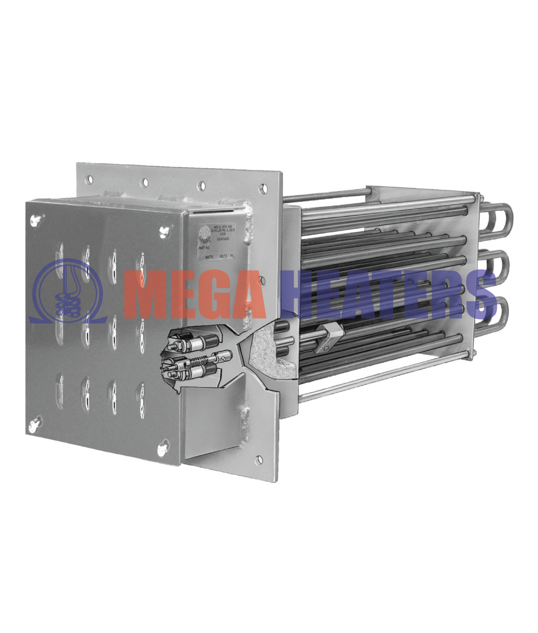Finned Duct Element - Mega Heaters